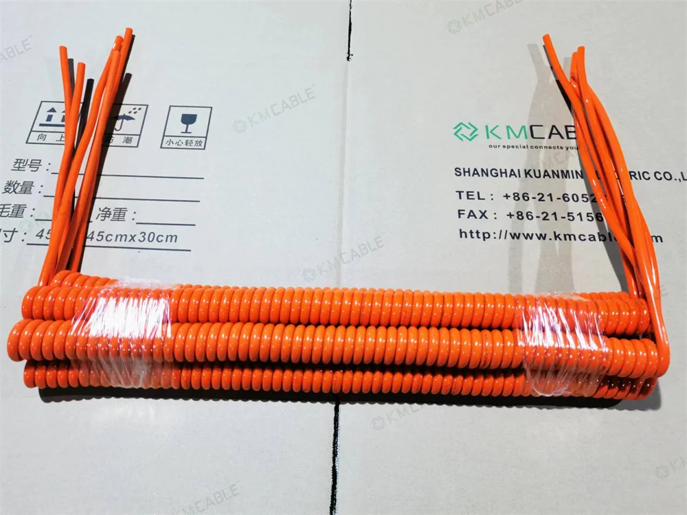 Hoists Spiral Coiled Electrical Wires Spiral Cable Assembly Retractable ...