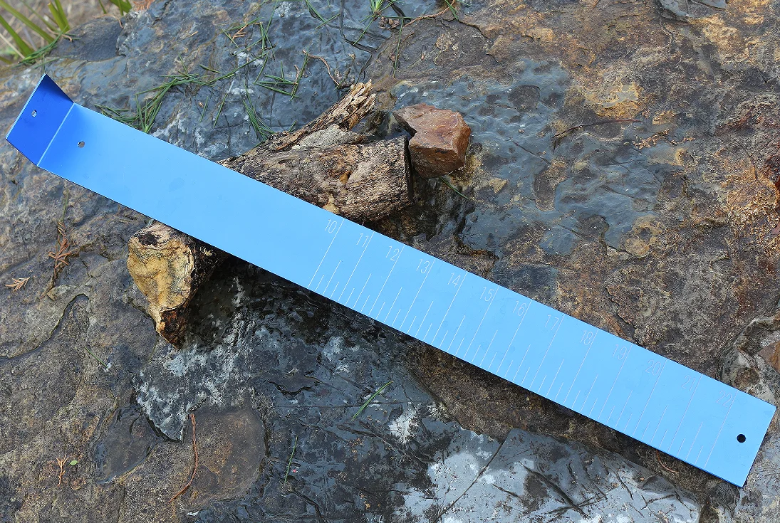 L Shape 22'' Aluminum Fishing Ruler & T Square Oem