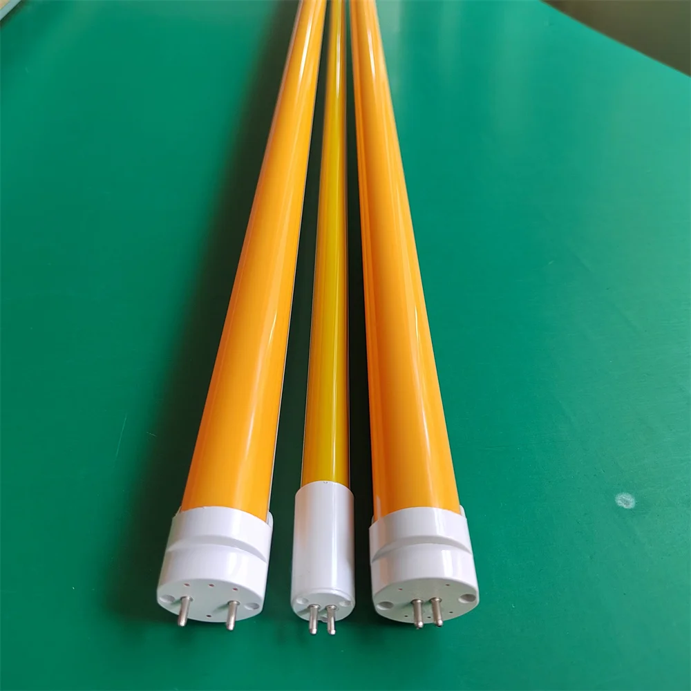 Yellow Color Uv Free Led Tube T5 T8 500nm Semiconductor Uv Filter Led ...