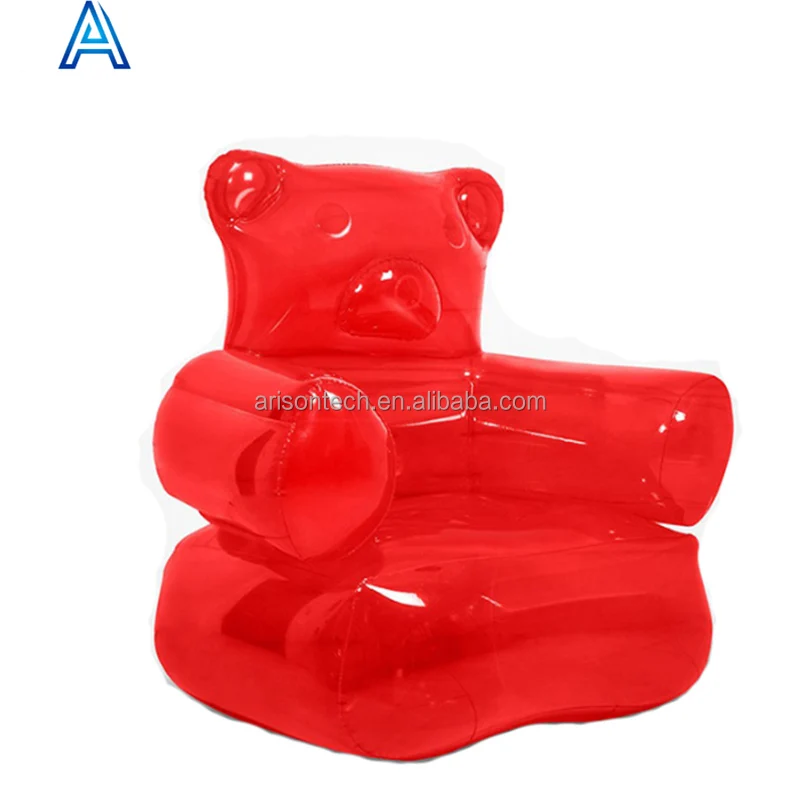 Pvc Inflatable Candy Sofa Bear Chair For Air Blow Customize Pantone ...