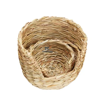 Wholesales Edible Toy Grass Straw House Rabbits Hut Natural Large Grass ...