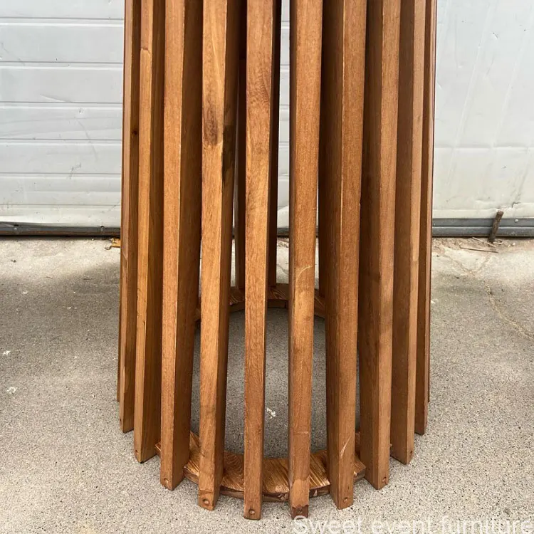 Factory Vintage Furniture Modern Design Slice up Solid Wood Round bar ...