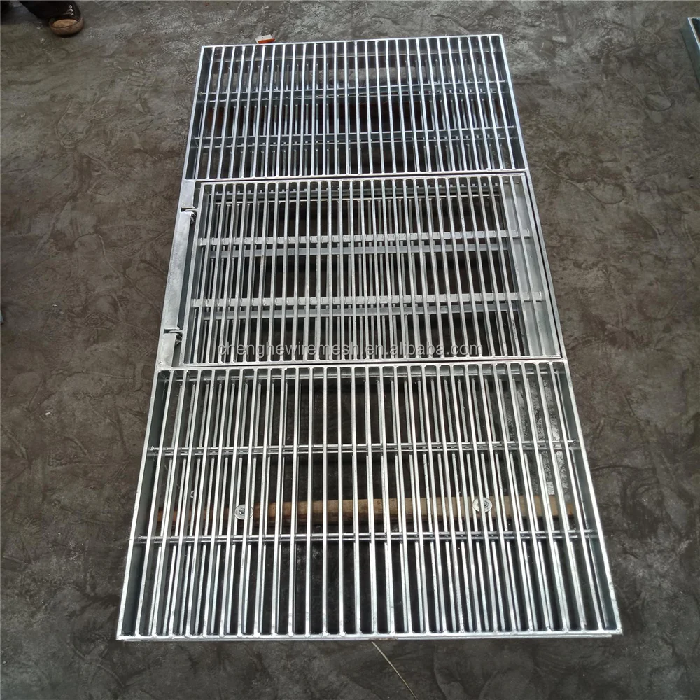 Singapore Hdb Gal Pedestrian Steel Grating With Hinge Opening For Sump ...