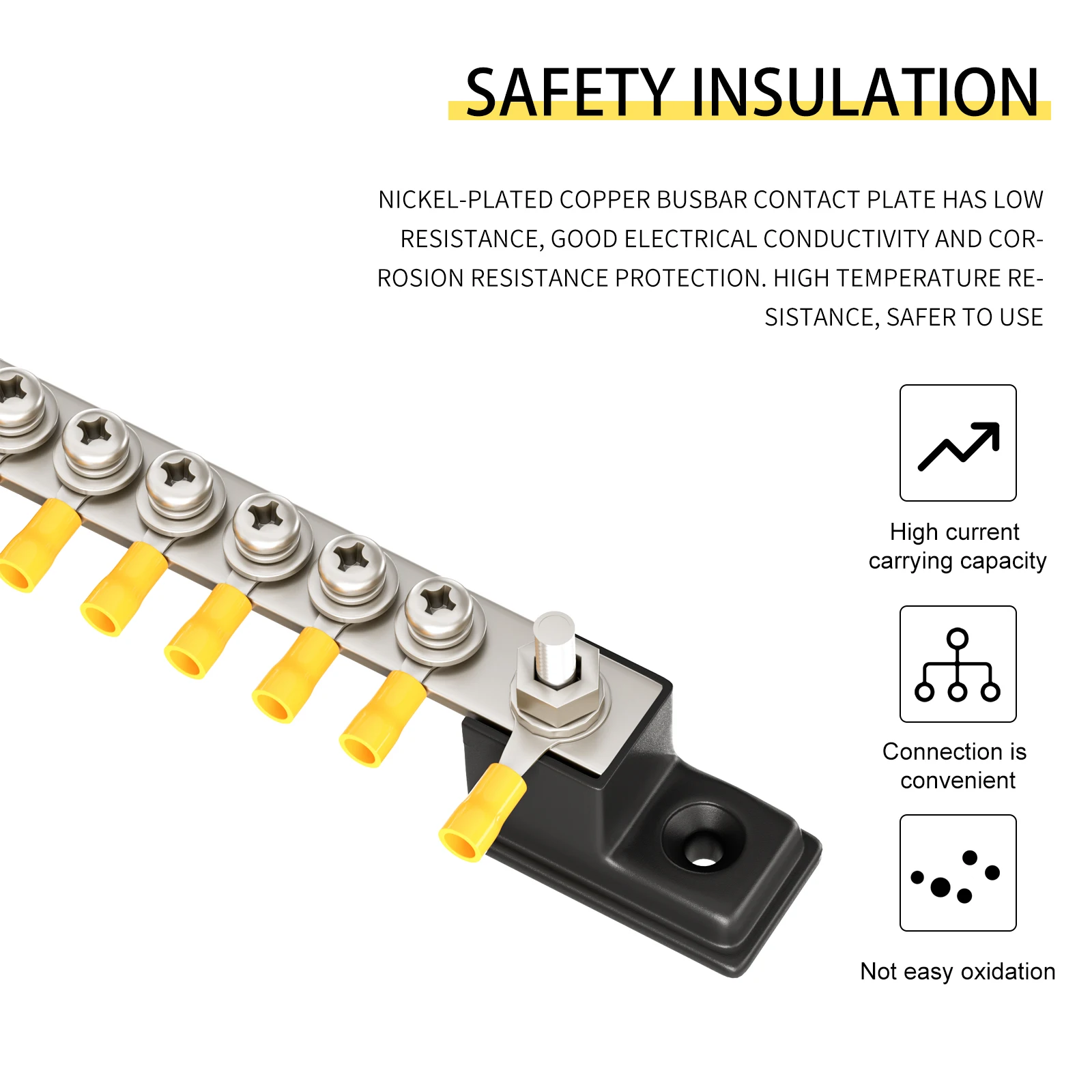12 Way Terminal Studs 12 Volt Power Distribution Block Battery Mini Bus ...