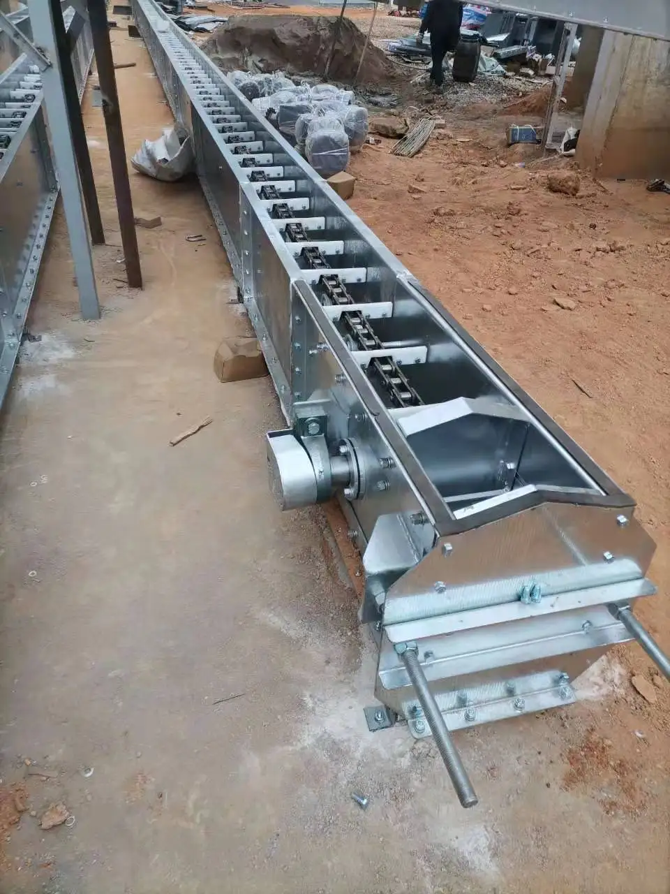 Grain Conveyors 5t/h-100t/h Scraper Chain Conveyor Grain Drag Chain ...