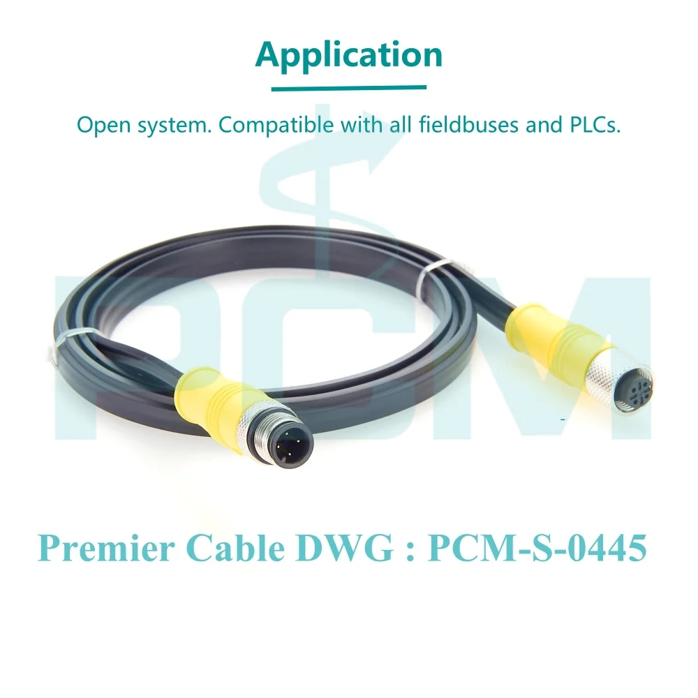 ASI Bus M12 to M12 4 Pin Actuator Sensor Extension Cable