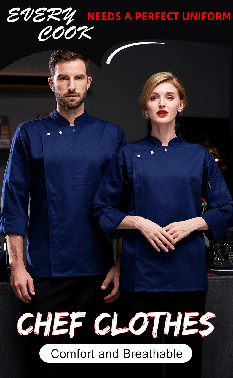 Chef Jacket Japanese Restaurant Uniform For Waitress Kitchen Working ...