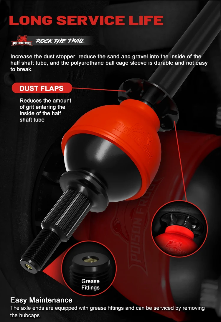 Poison Frog Cv Front Axle Shaft Assembly For Jeep Wrangler Jl M186 - Oem