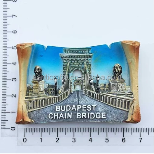 Resin 3d Budapest Hungarian Chain Bridge Refrigerator Magnet Tourist ...