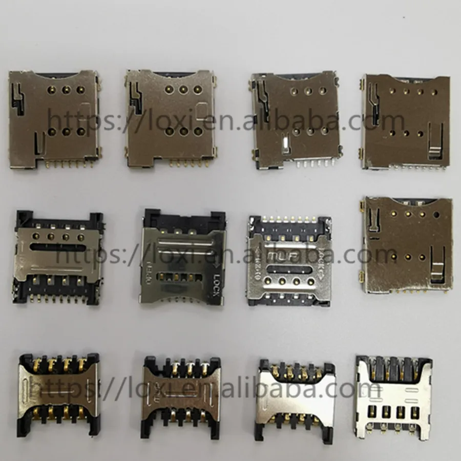 Micro Sim Card Adapter - 6 Pin Push Push Type Connector