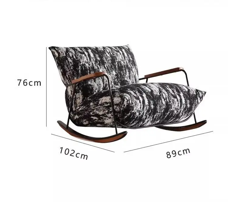Luxury Rocking Sofa Chair Sillas With Armrest Comfortable Single Lazy ...