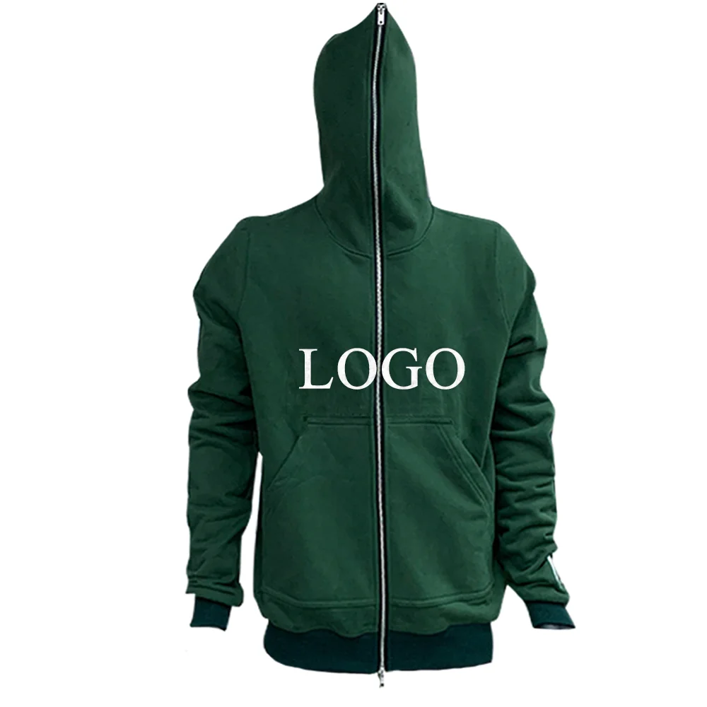 Custom Full Face Zip Up Face Blank Windbreaker Men Hoodie Jacket Coat ...