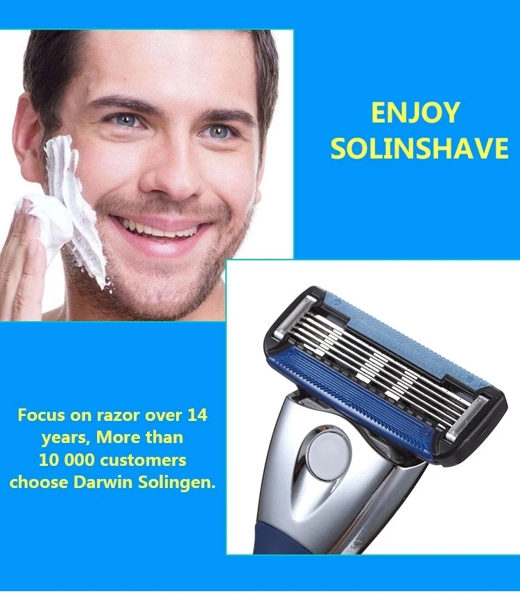 Gw5-safety Razor 5 Blade Razor for Men's Shaving - Flash