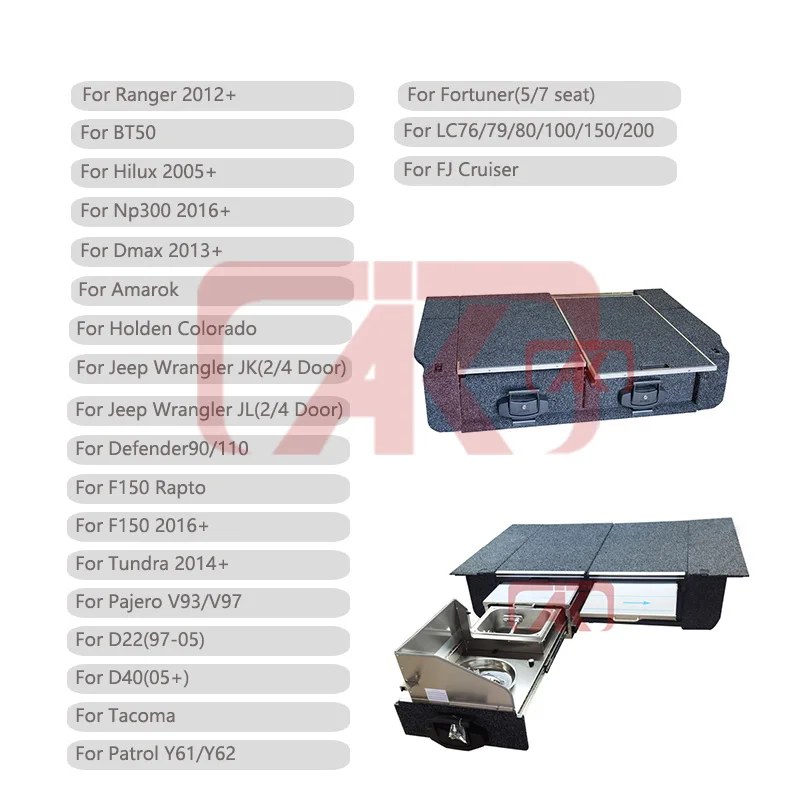 Car Drawer System - Ultimate Storage for Offroad Adventures