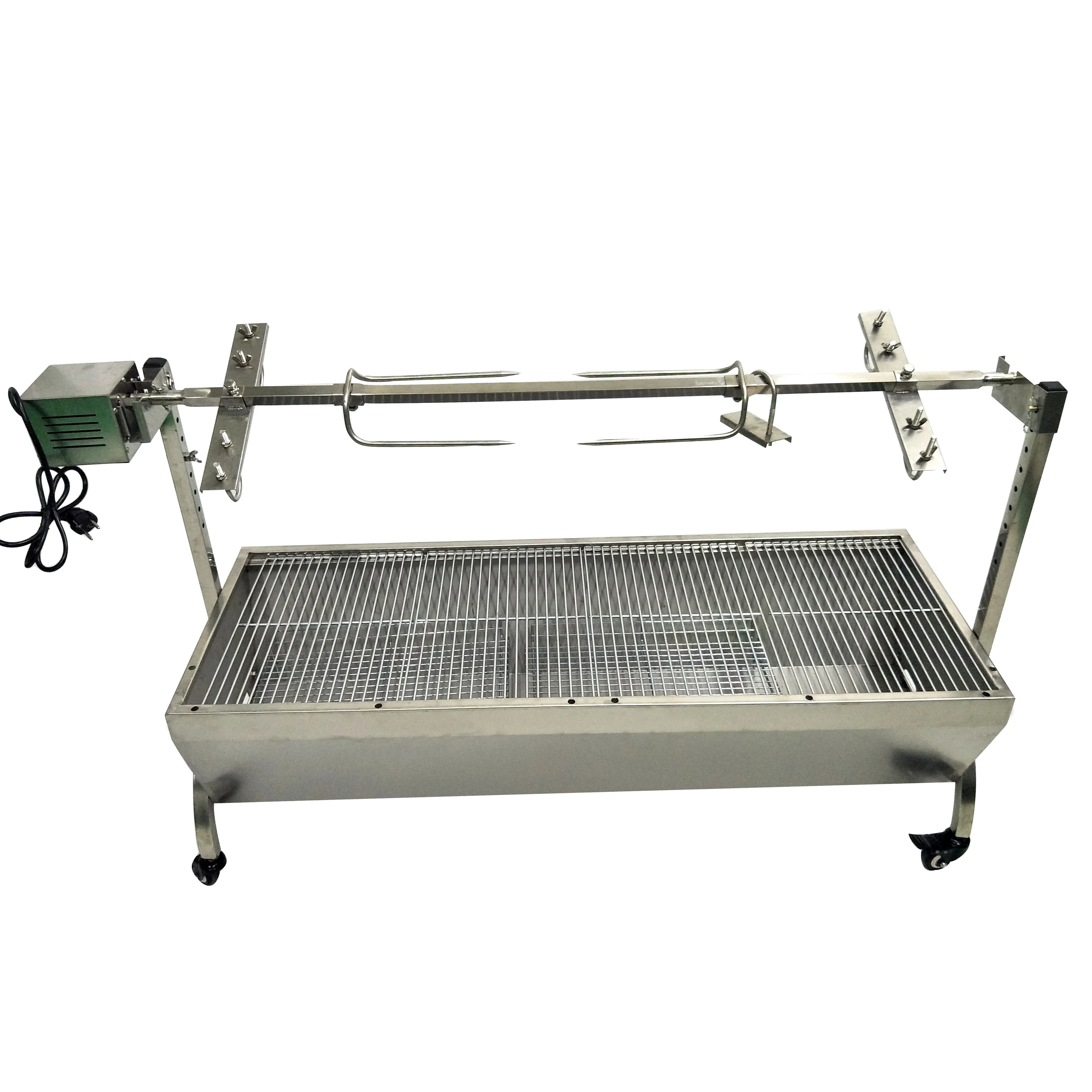 60kg 89cm Commercial Stainless Steel Charcoal Barbeque Pig Hog Roasting ...