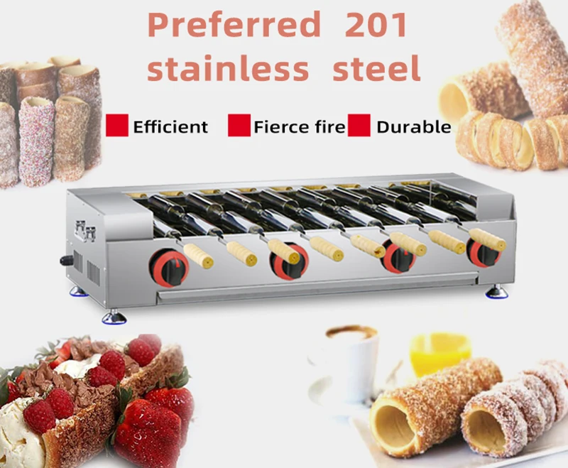 Fast Bakery Oven Automatic Roaster Bread Maker Chimney Cake Roll Making ...