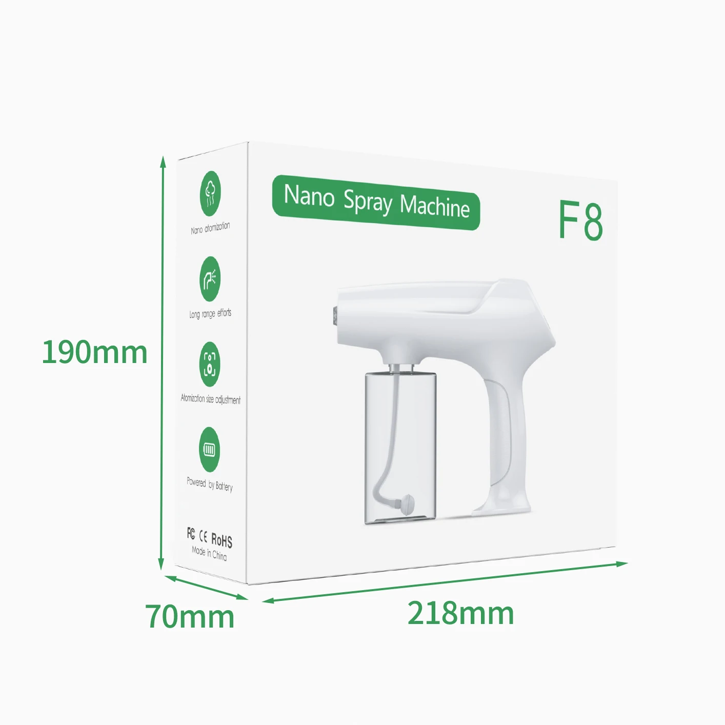 Portable Hair Spray Gun Nano Hair Care Nourishing Steam Intelligent ...