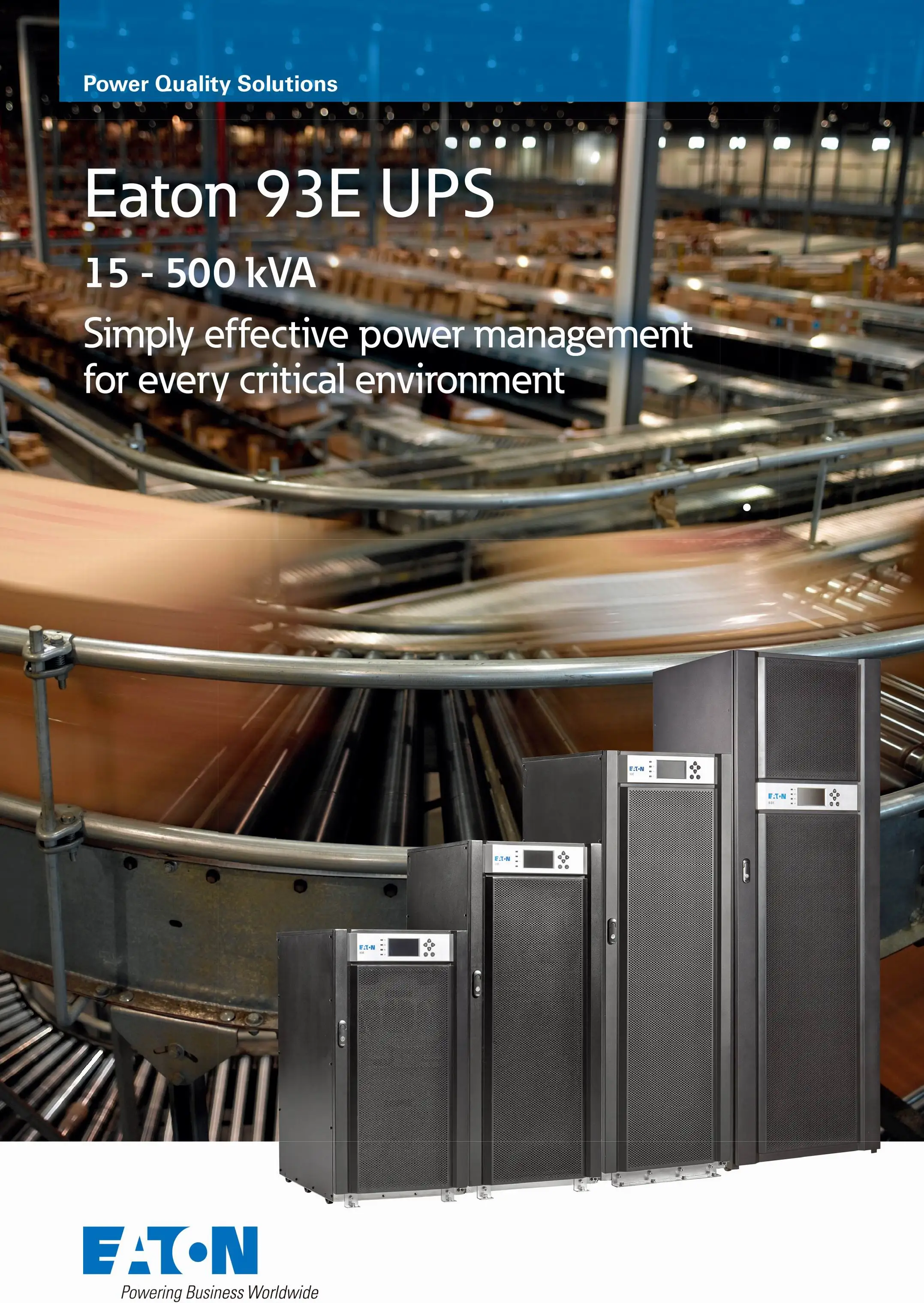 Eaton 93E-20-N-MBS UPS - Reliable 20kva Three Phase Power