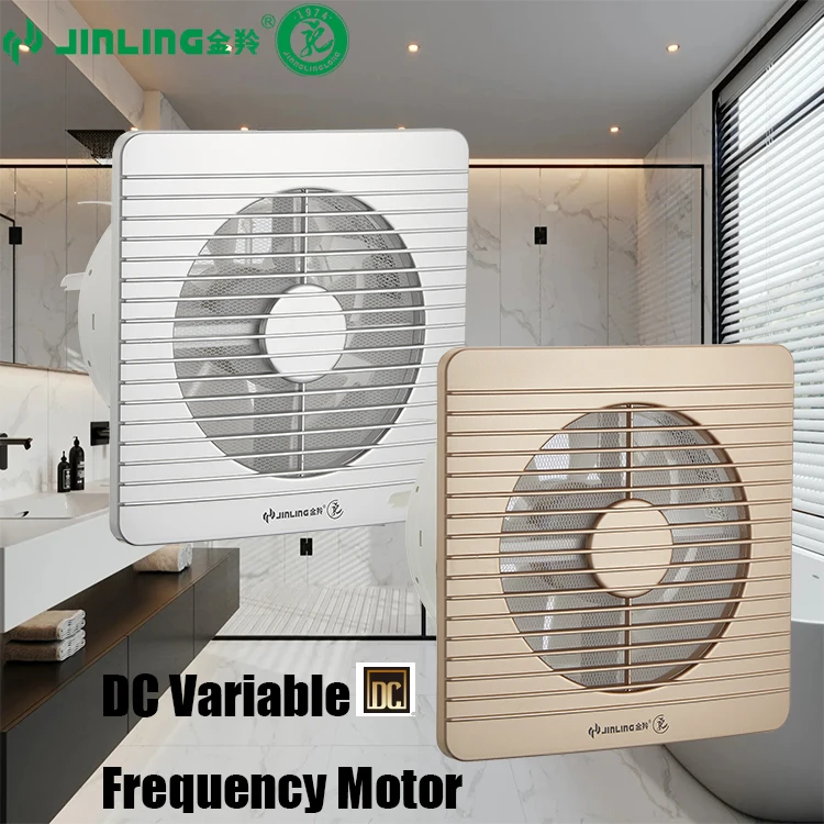 Plastic Ventilation Fan Copper Motor Smoke Extractor square Fan Window ...