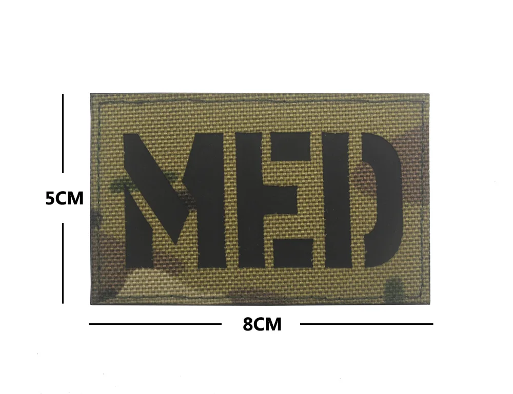 Fabric Embroidered Medic Identification Morale Patches With Hook Loop ...