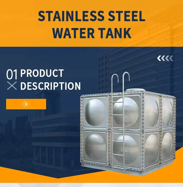 Stainless Steel Rectangular Water Tank For Salt Water Storage 100 M3 ...