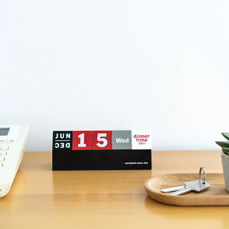 Custom Multifunction Perpetual Calendar Flexible Combination Blocks ...