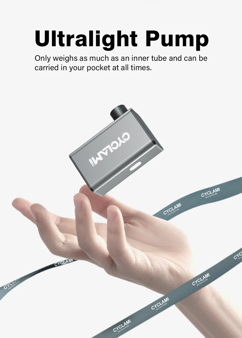 CYCLAMI Mini Bike Pump - Portable & Efficient Inflator