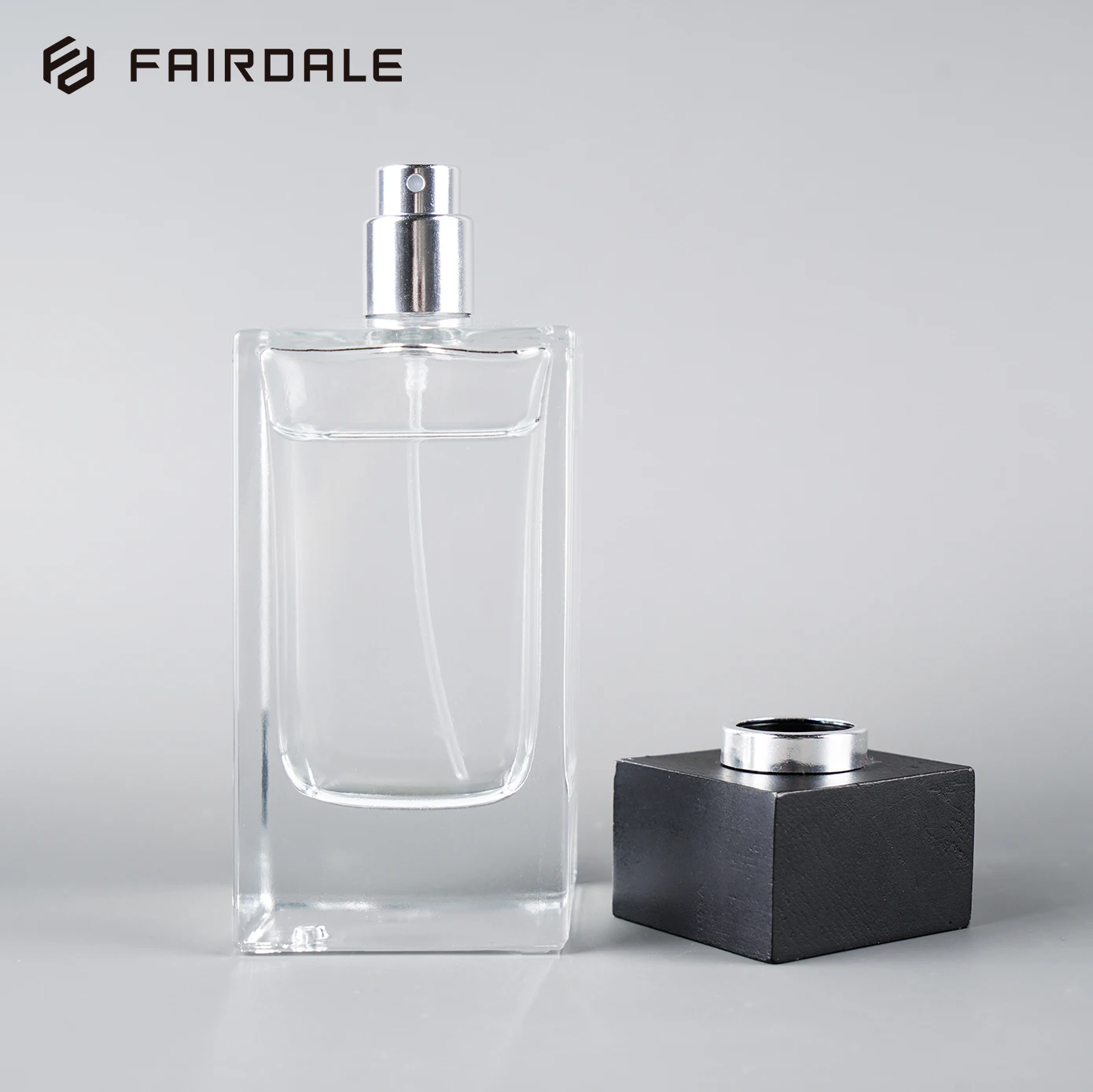 Luxury Arabic Bottles Glass Square 100ml - Eco-friendly