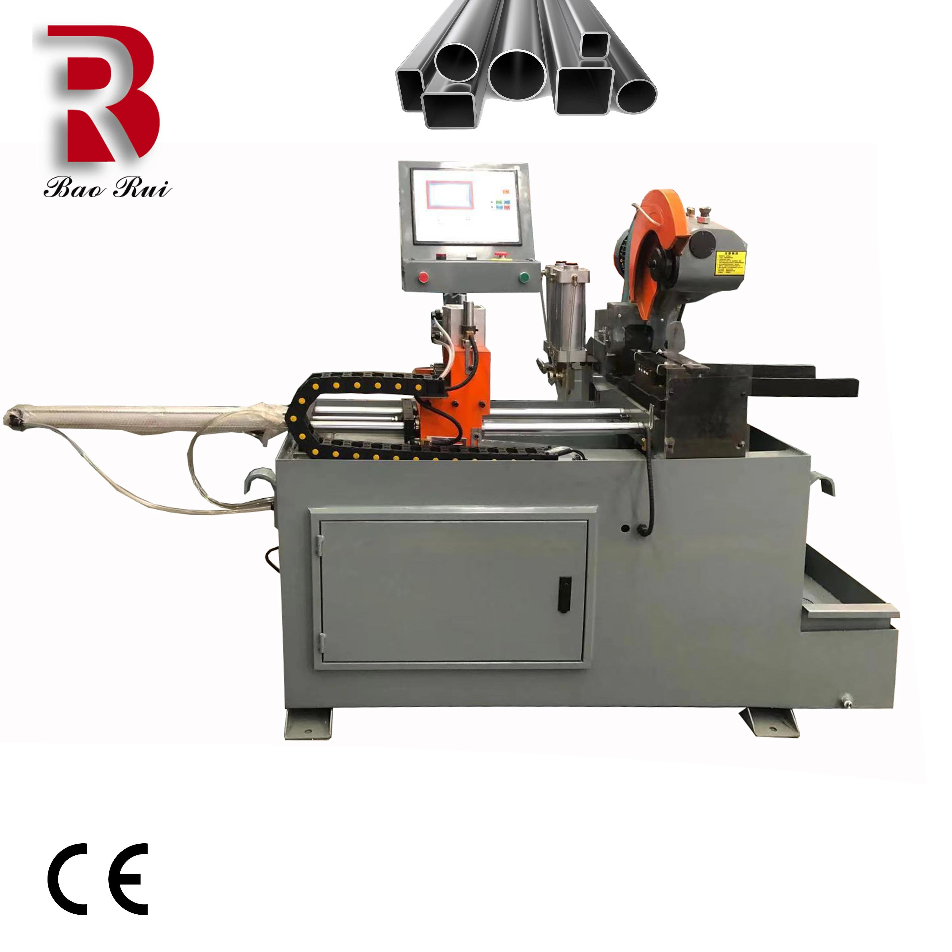 Automatic CNC Pipe and Tube Cutting Machine MC315SL SS CS Metal Cutting ...