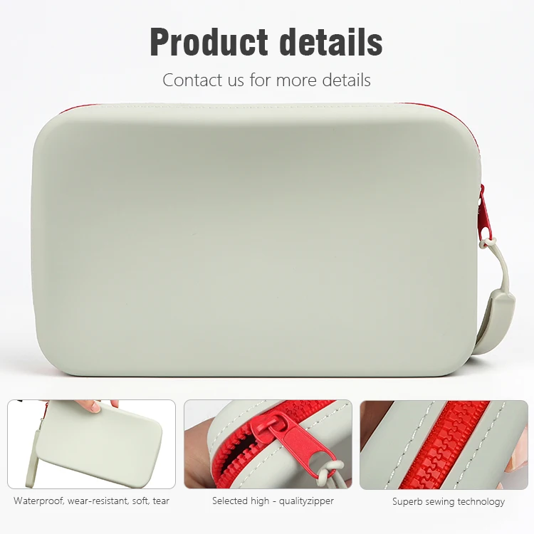 Xuancheng Hot Sale Portable Custom Silicone Travel Girls Make Up Zipper ...