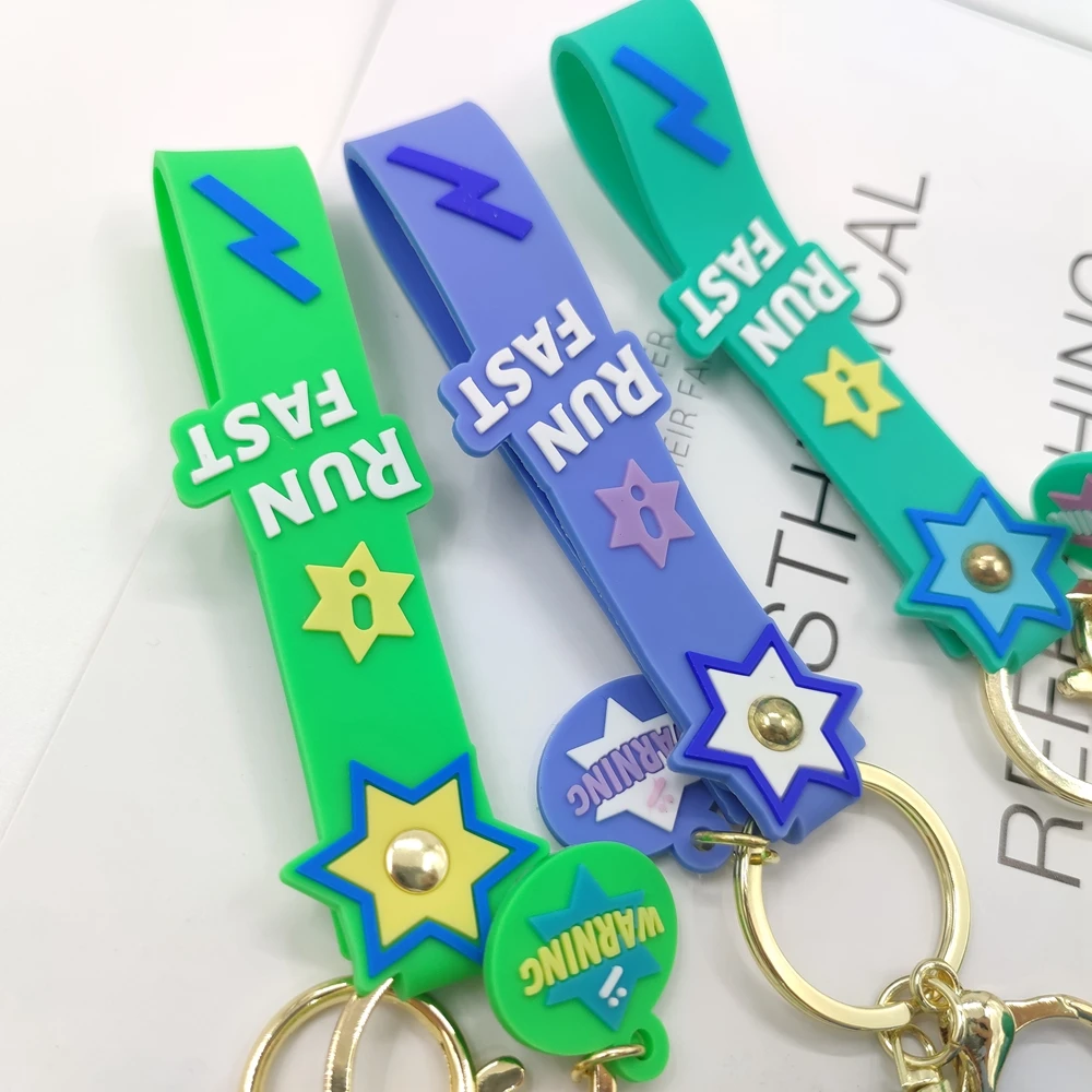 Hot Sale Custom 3d Cartoon Key Chains Metal Anime Key Ring Doll Pvc ...