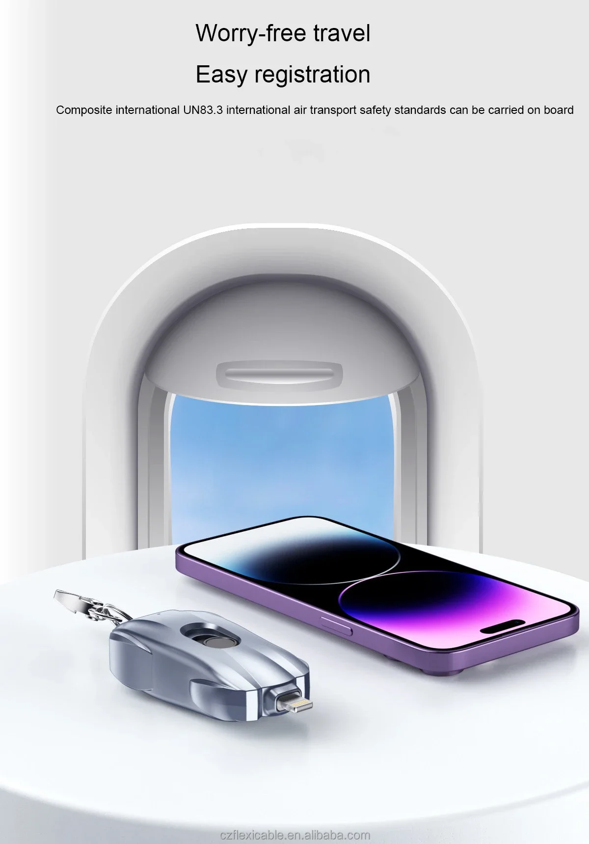 Portable Mini Power Bank Keychain Ultra-thin Emergency Fast Charger ...