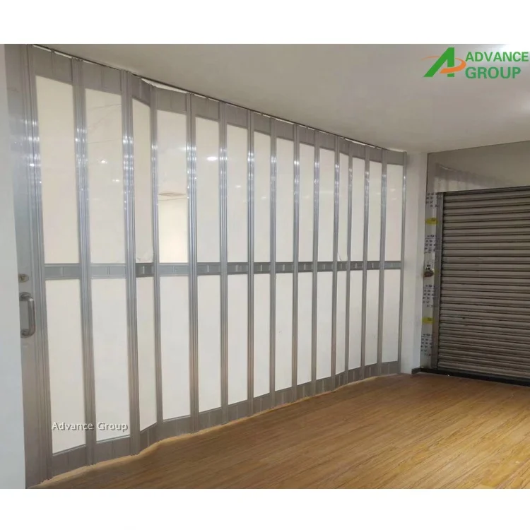 Sliding Polycarbonate Crystal Folding Door - Modern Automatic Rolling ...