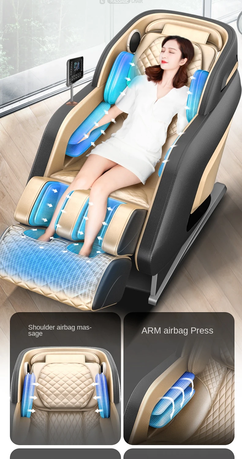 Sl Track 4d Full Body Massage Chair Zero Gravity Folding Recliner 3d