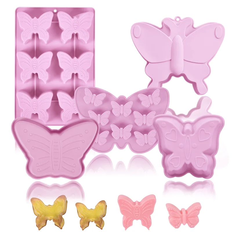 Dumo Butterfly Shape Silicone Mold Set Diy Silicone Mold Cake Baking ...