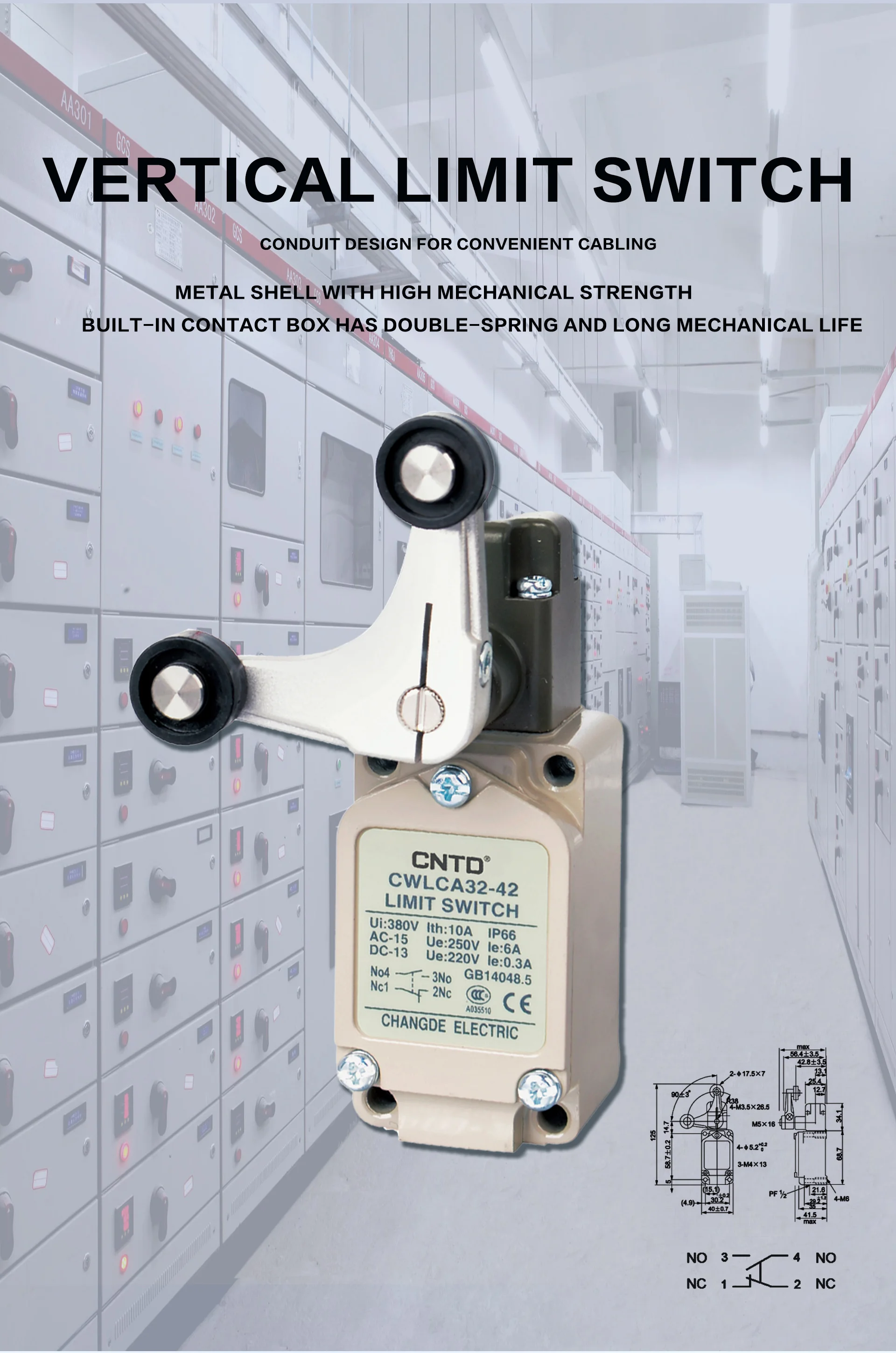 CNTD Illuminated Emergency Stop Push Button Switch Rotary Selector ...