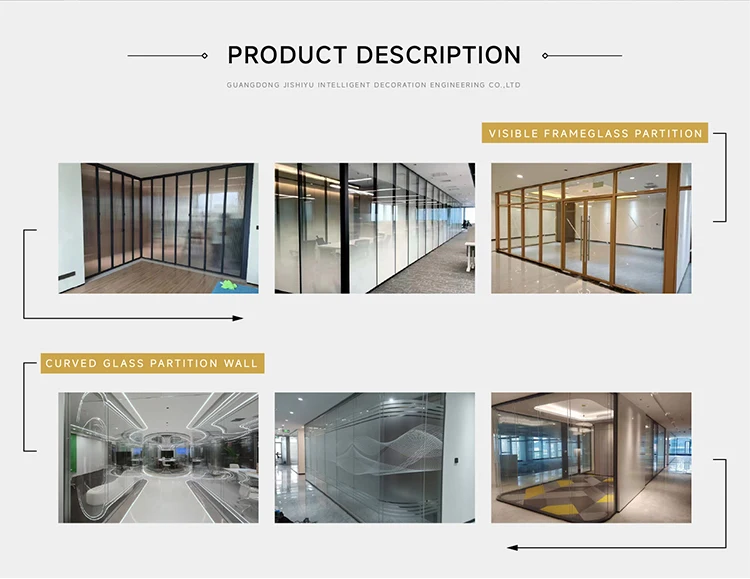 Modern Durable Aluminium Frame Wall Partition Room Divider with ...