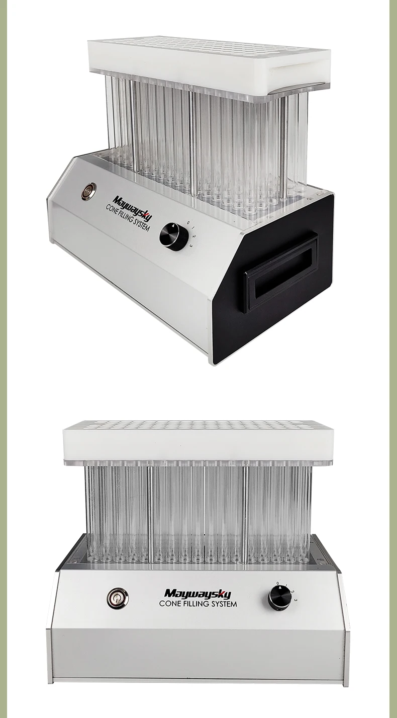 Maywaysky 100pcs Cone Filling Machine King Size 84mm/98mm/110mm Cone ...