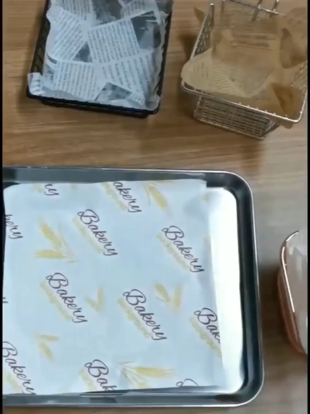 Custom Design And Size Pe Coated Packaging Food Wrapping Paper Grease ...