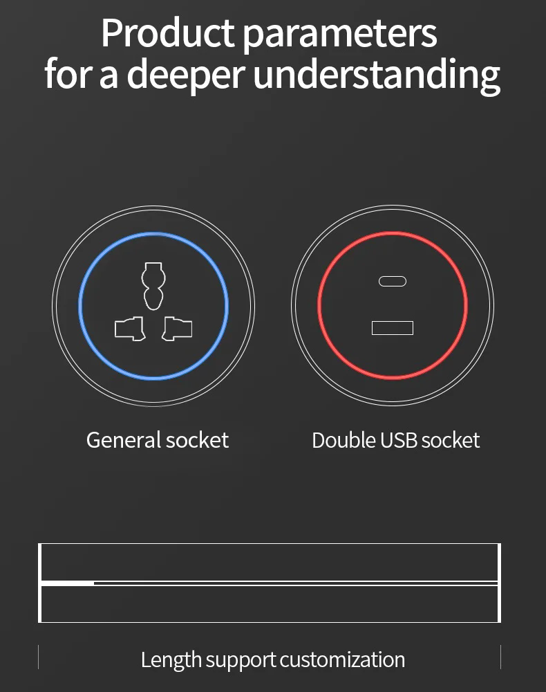 Smart Electric Embedded Surface Mounted Power Track Socket System Power ...