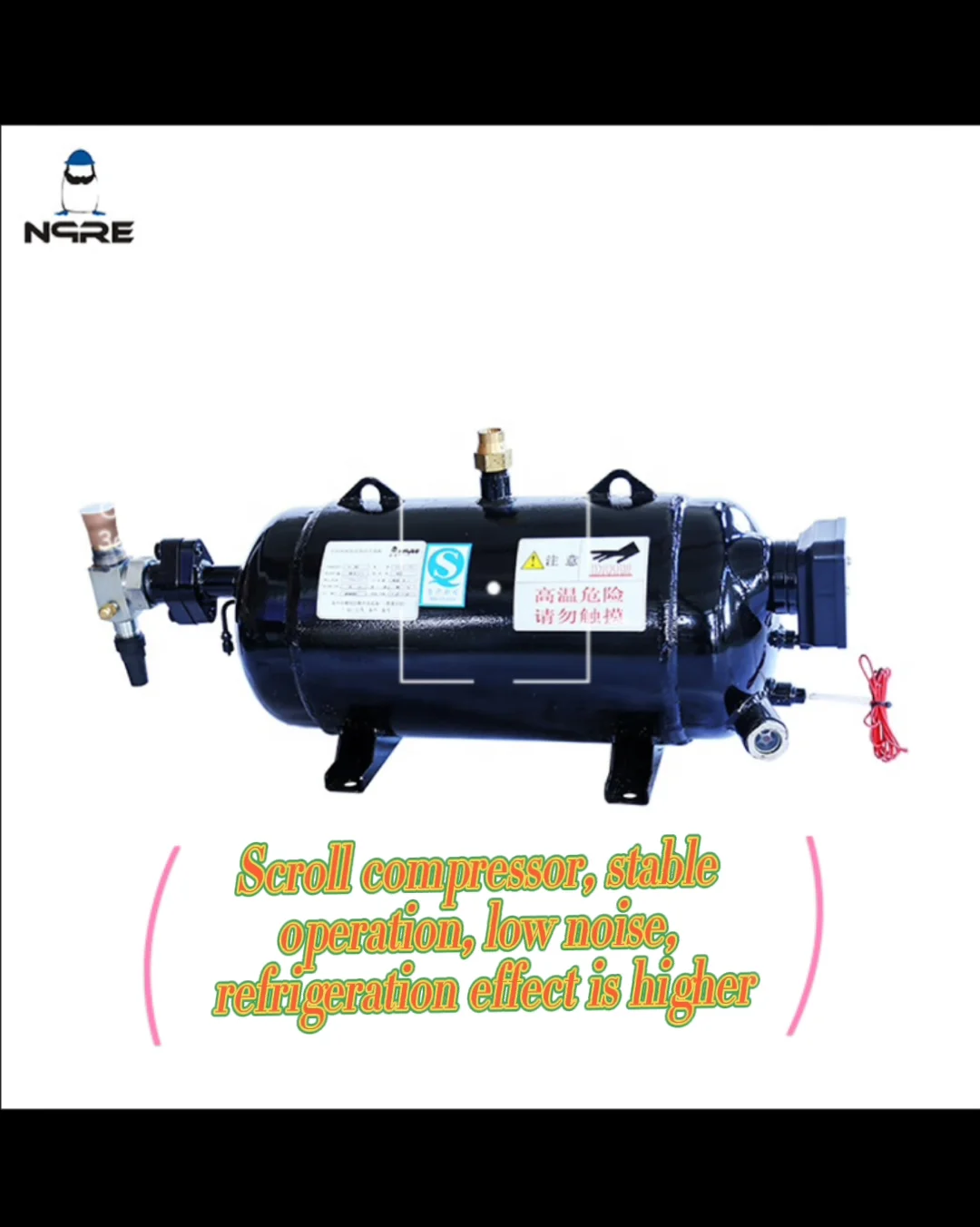 6hp Horizontal Scroll Refrigeration Compressor For Cold Room - Buy Cold ...