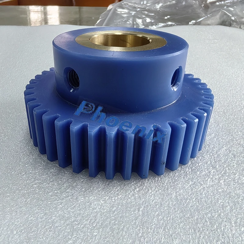 Blue Water Roller Driven Nylon Gear for Komori Printers