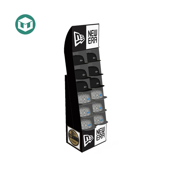 Retail Cardboard Hat Display Stand Corrugated Tote Bag Display Rack ...
