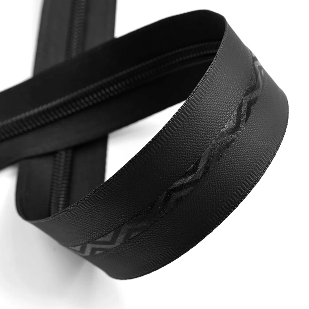 QLQ 7# Wave Design Weldable TPU Heavy Duty Waterproof Zipper