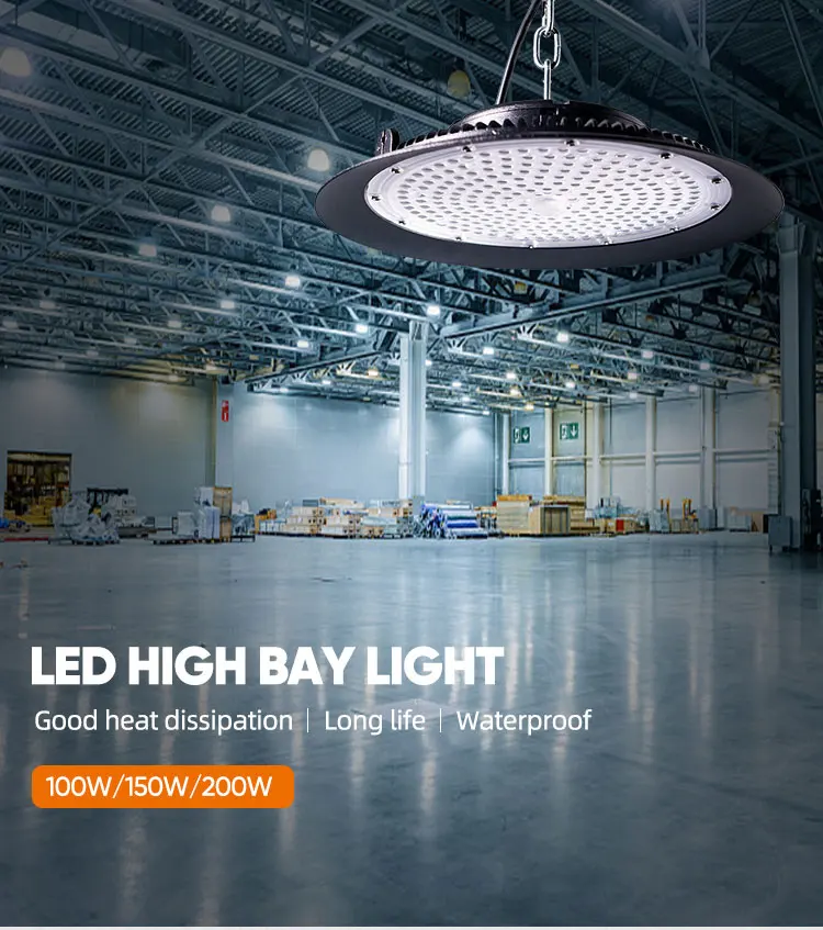 Commercial Industrial Lighting 100W 150W 200W IP65 Round UFO Led High ...