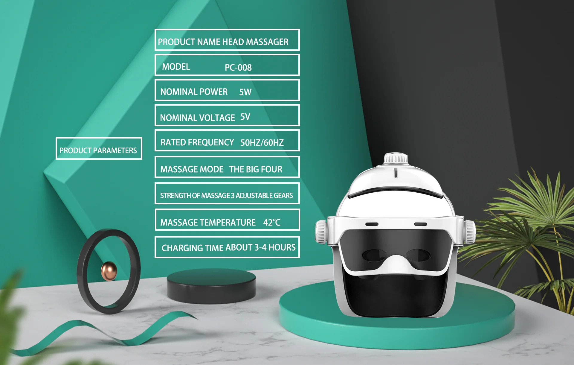 Multifunctional Electric Vibrating Automatic Air Pressure Head Massager ...