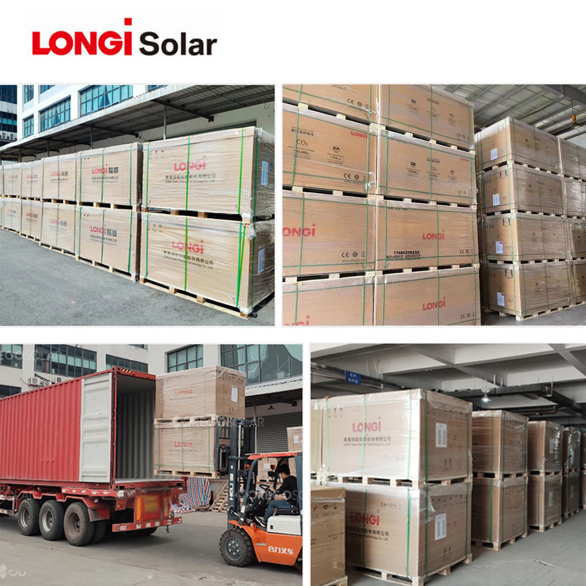 Longi Solar Panels Hi-mo 5 Lr5-72hbd 535w 540w 545w 550w 555w Bificial ...