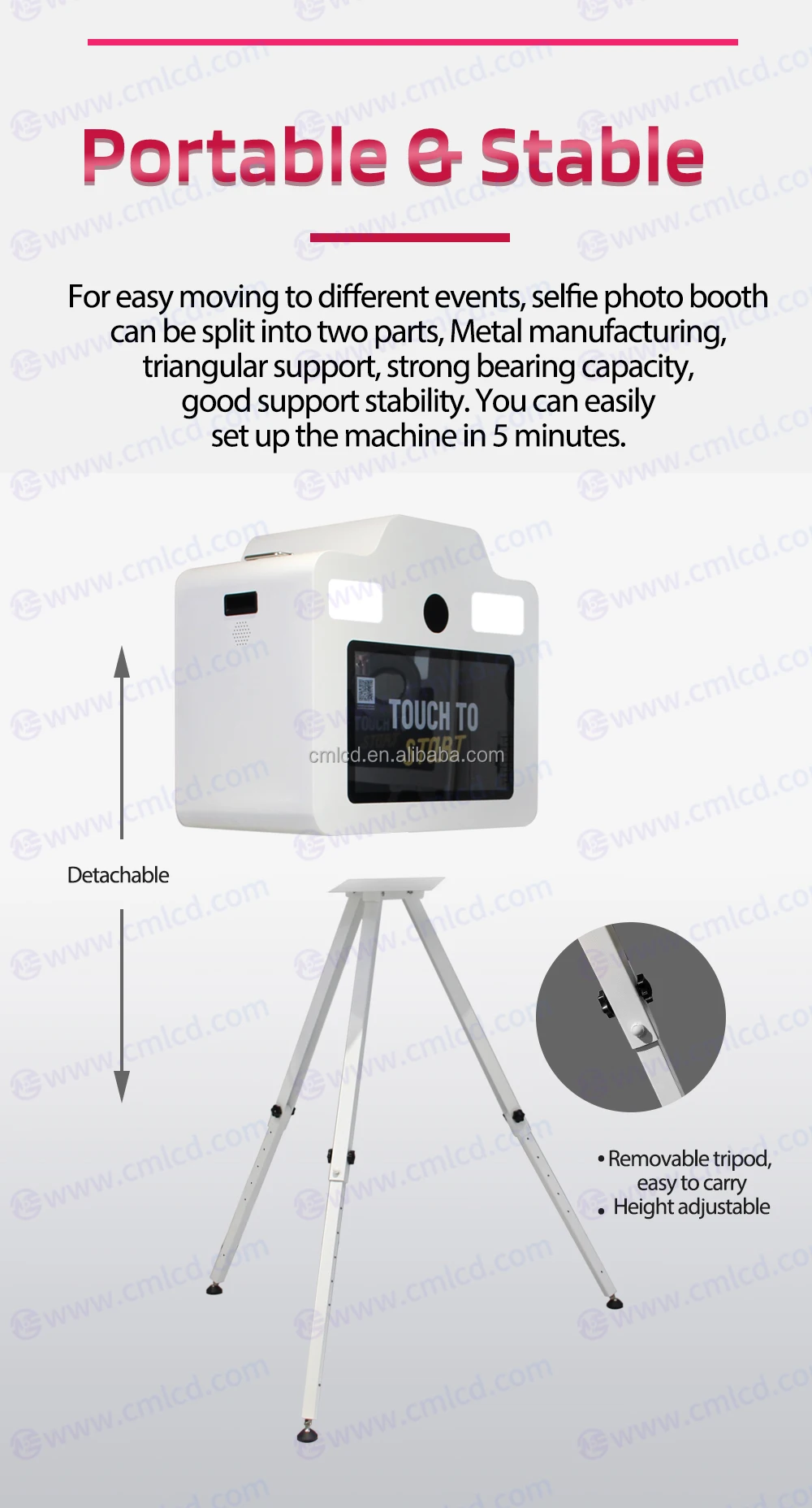 DSLR Photobooth Box Kiosk - Instant Prints & Fun Selfies