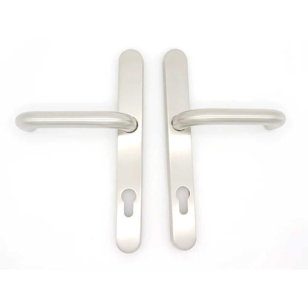 Modern Stainless Steel U Shape Tube Lever Door Handle With Oval Plate ...