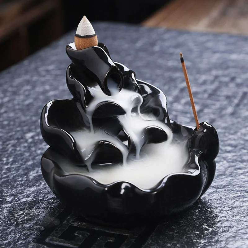 Creative Ceramic Ornaments Reverse Flow Sandalwood Incense Stick Holder ...